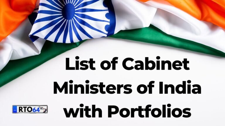 Cabinet Ministers of India 2025 Full List with Portfolios [Updated] - RTO64